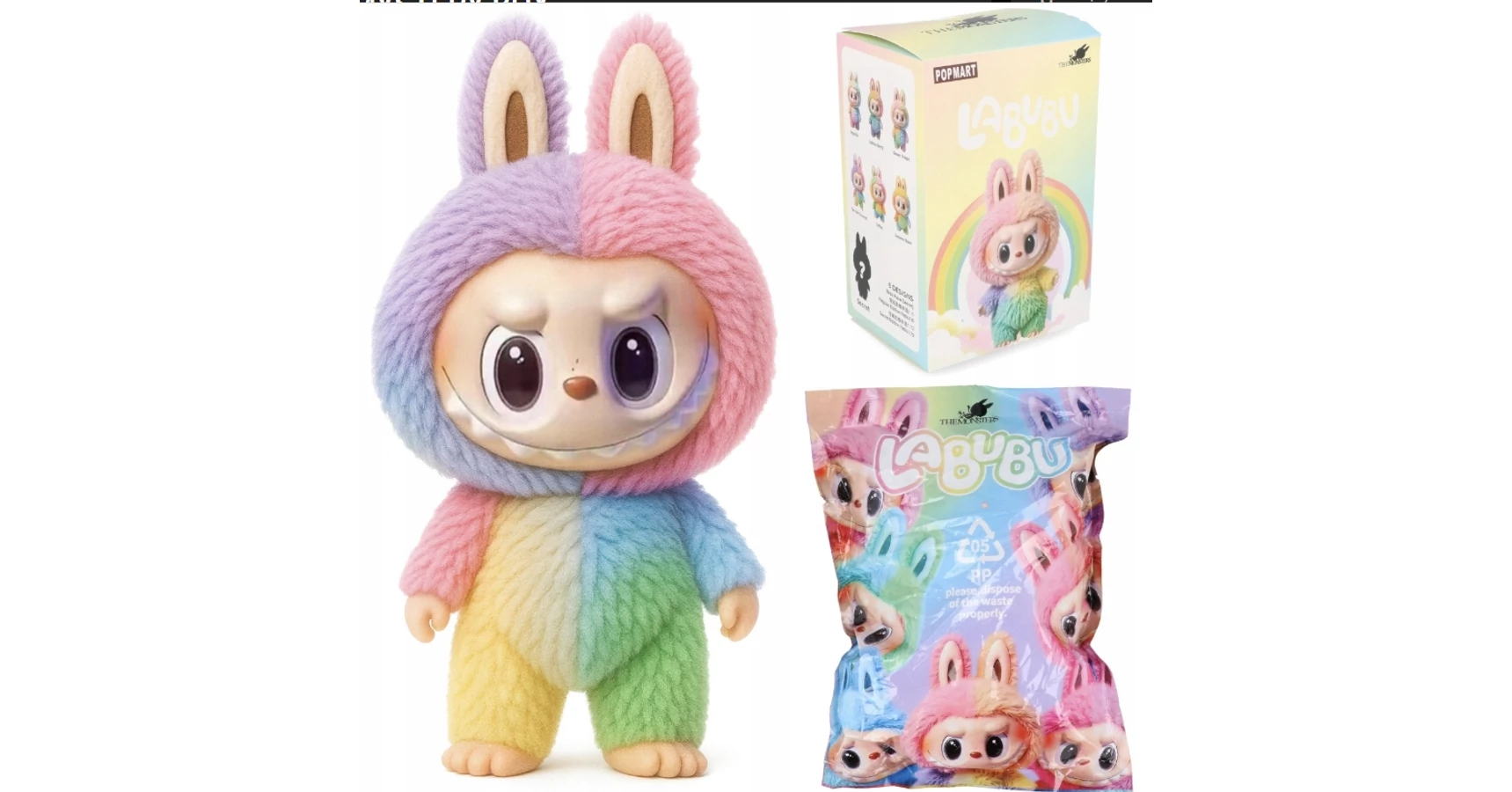 Labubu - Rainbow Dream meglepetés plüssfigura (vakdobozos) - JátékVilág ...